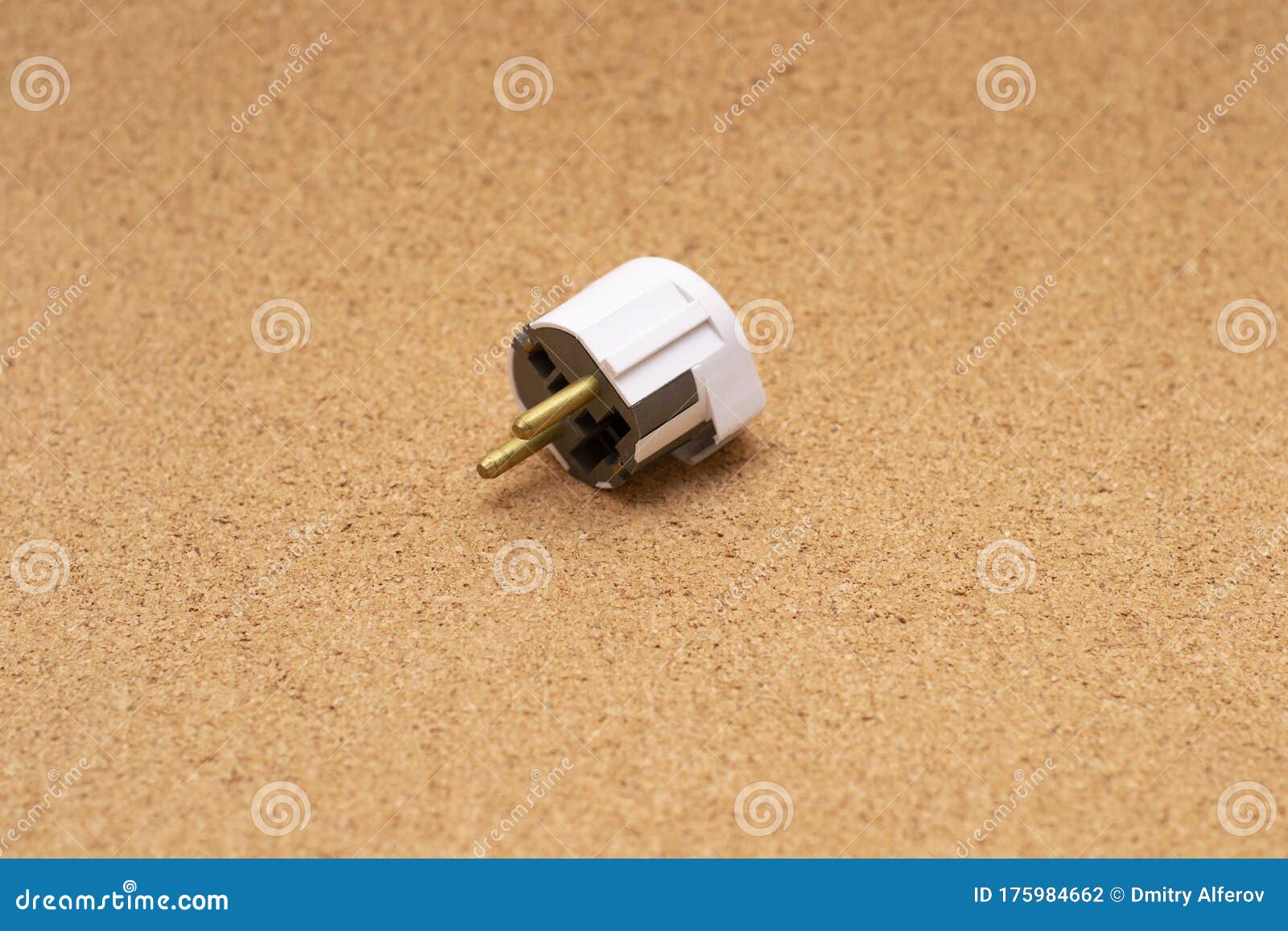 220 Volt Electric Plug. Ready for Installation on Wire Stock Photo ...