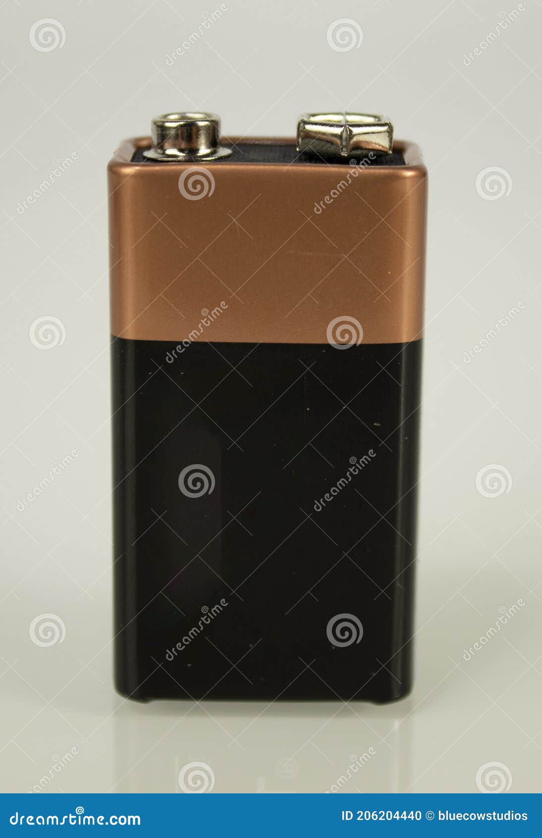 A 9volt Square Battery Side Shot Stock Photo - Image of battery, side ...