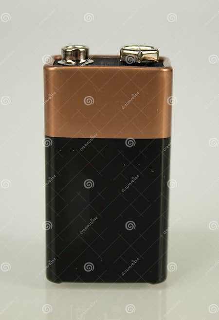 A 9volt Square Battery Side Shot Stock Photo - Image of battery, side ...