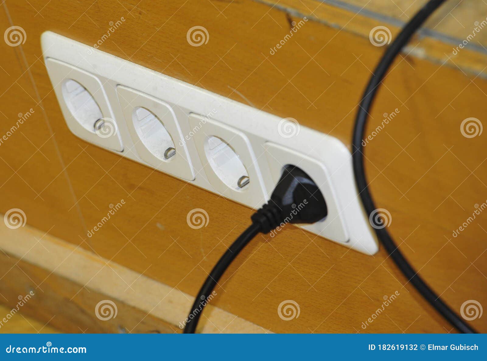 220 volt white wall socket stock photo. Image of current - 182619132