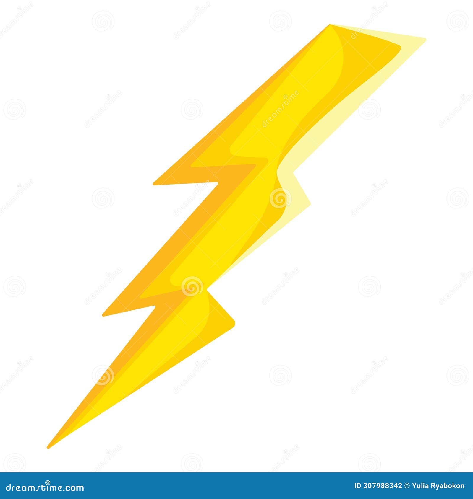 Voltage Bolt Electric Icon Cartoon Vector. Arrow Storm Stock Vector ...