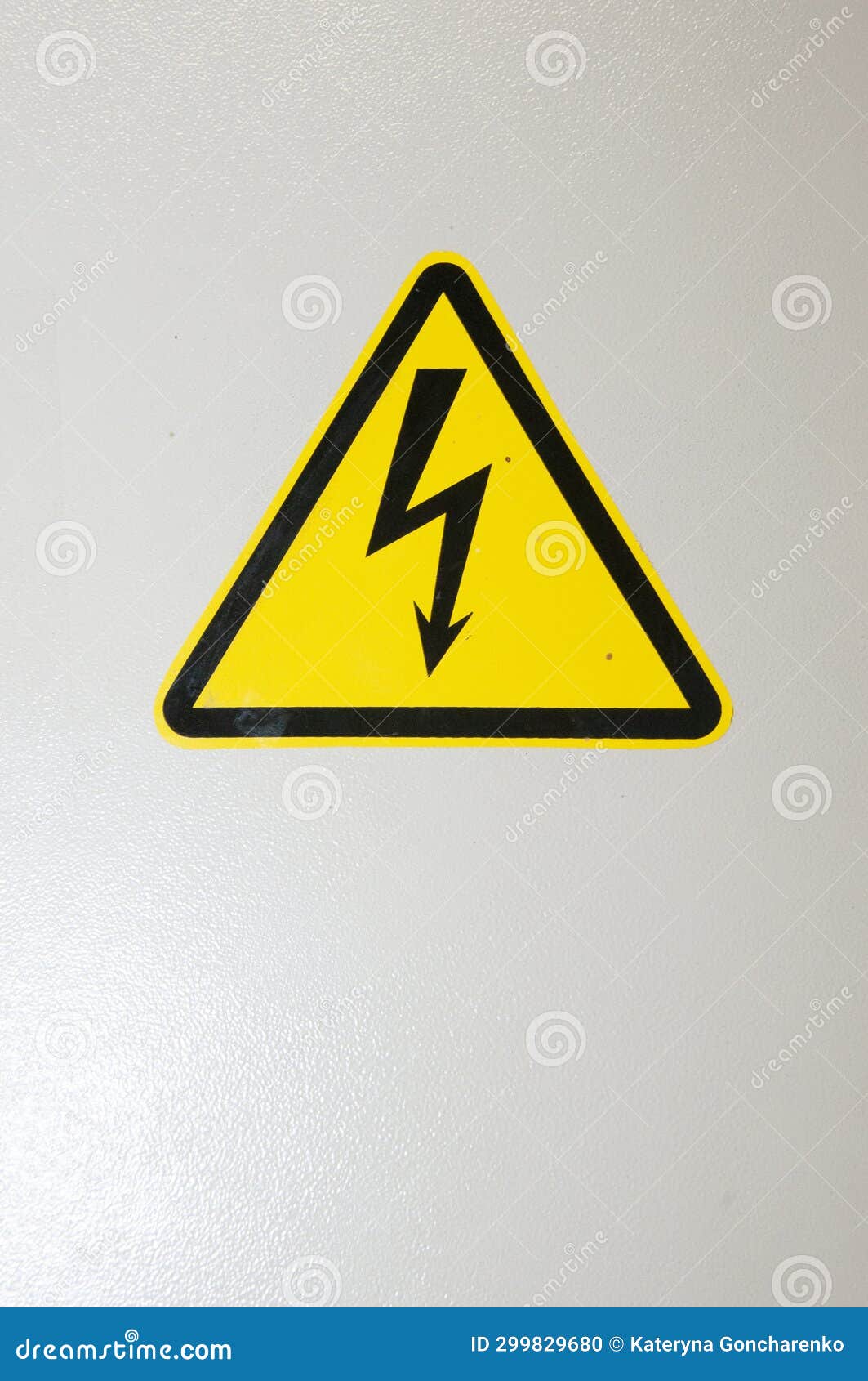 Voltage Control Sign. High Voltage Stock Photo - Image of electricity ...