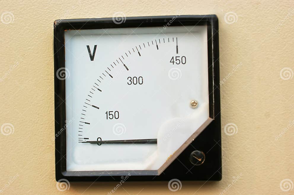 Voltage dial stock image. Image of steel, power, close - 13967853