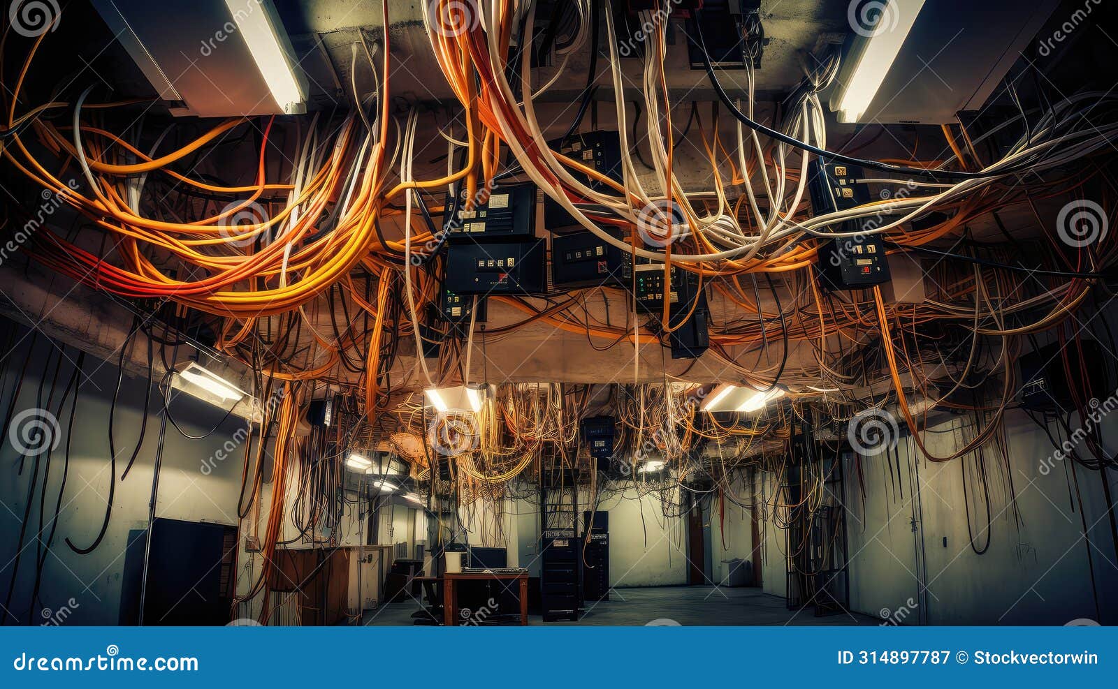 Voltage electrical cable stock illustration. Illustration of current ...