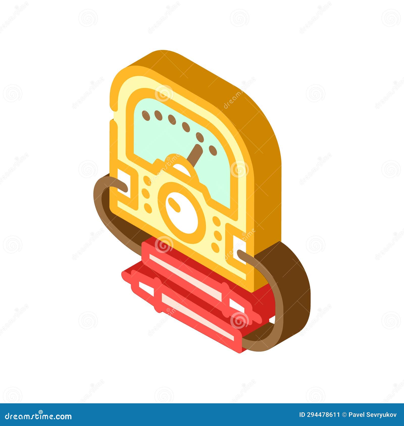 Voltage Measurement Electronics Isometric Icon Vector Illustration ...