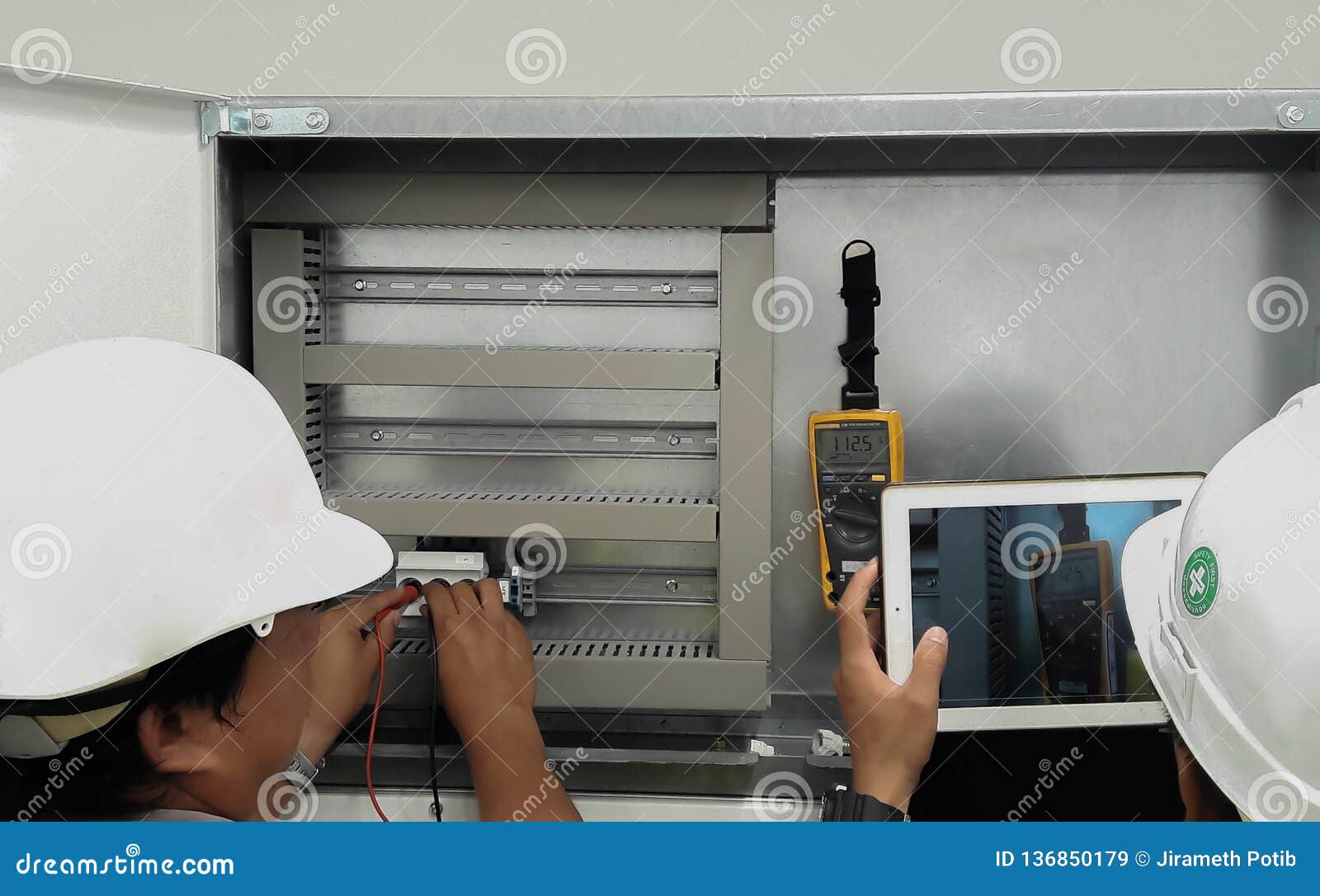 Voltage Measurement of Main Distribution Board Editorial Stock Image ...