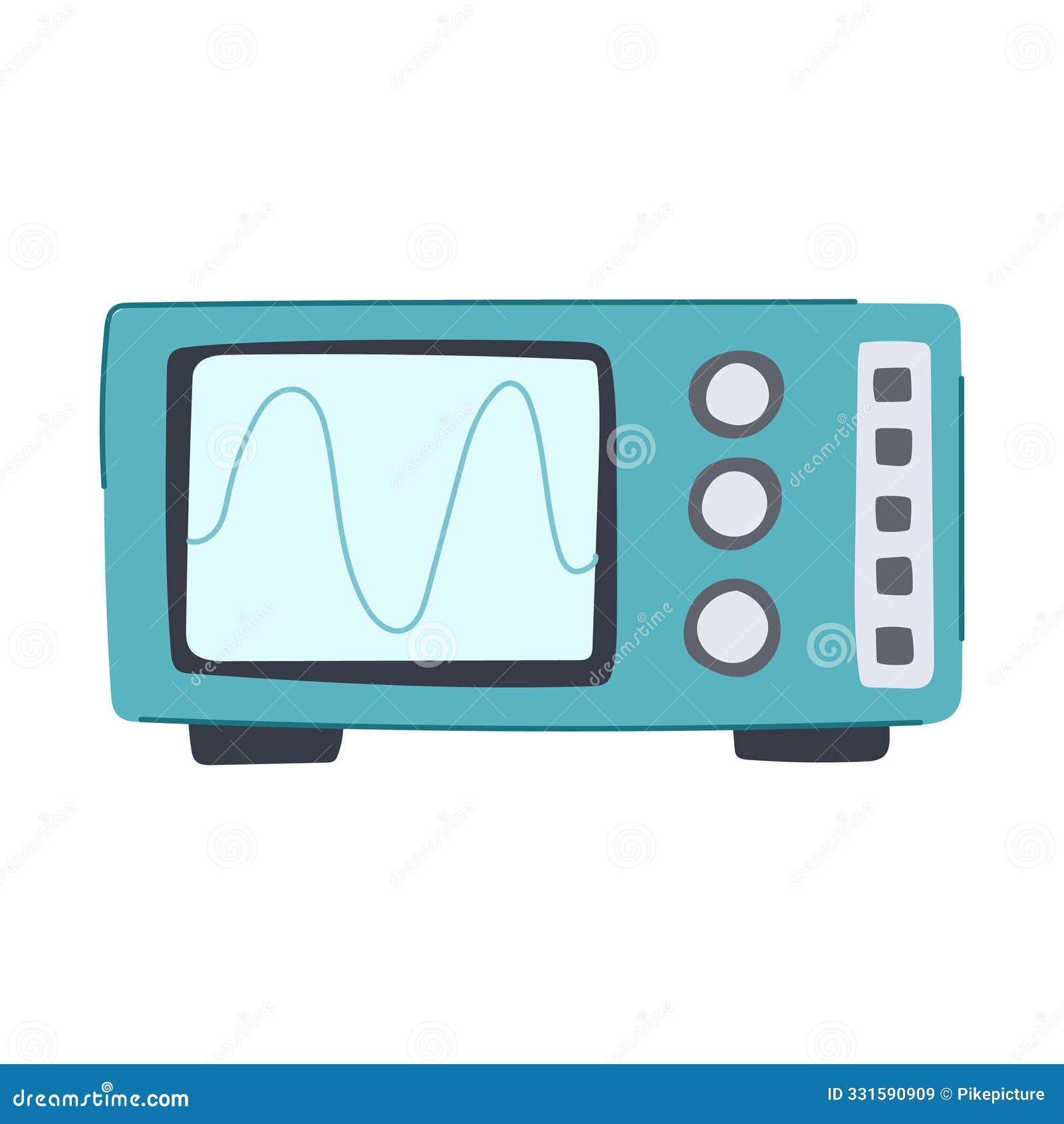 Measurement Oscillograph Cartoon Vector Illustration | CartoonDealer ...