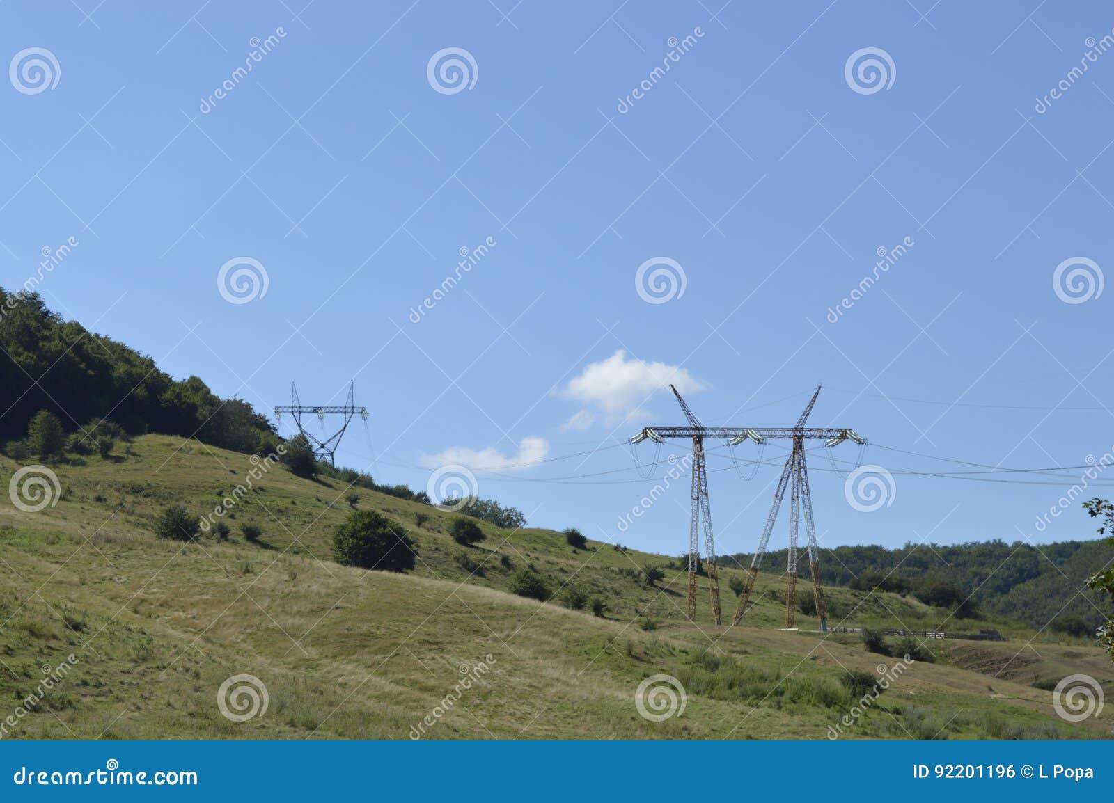 Voltage poles editorial photo. Image of nature, energy - 92201196