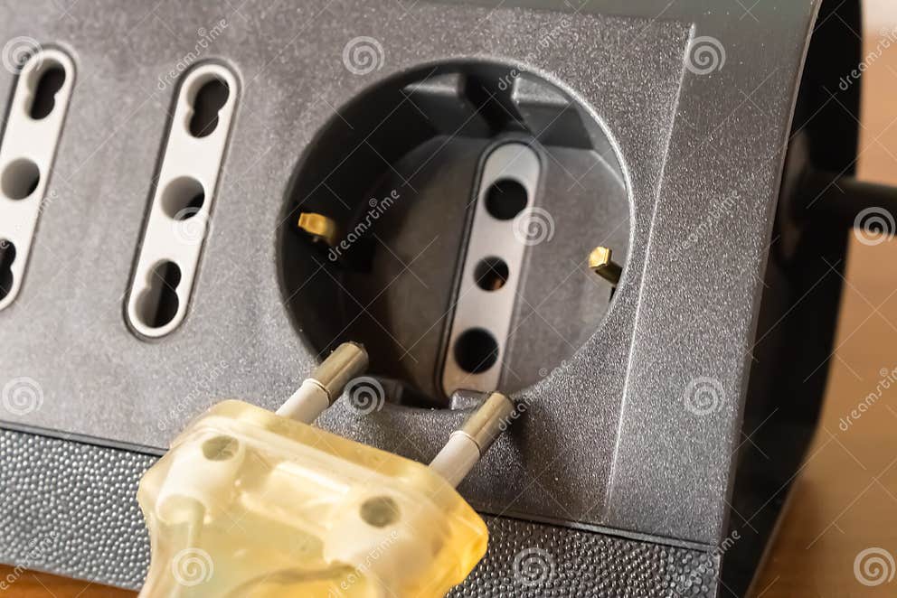 Voltage Power Socket Plug with Multi-socket Stock Photo - Image of safe ...