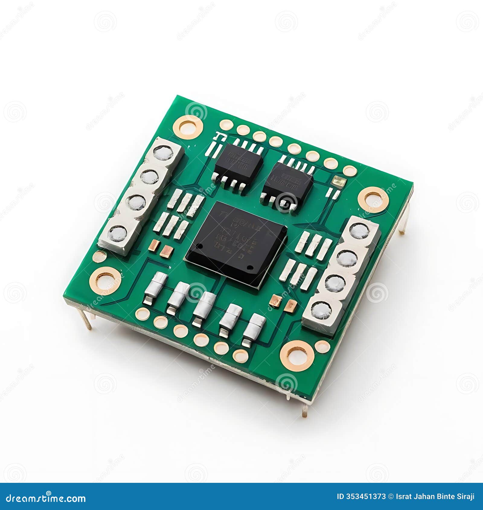 Voltage Reference IC Isolated on a White Background Stock Image - Image ...