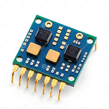 Voltage Reference IC Isolated on a White Background Stock Photo - Image ...