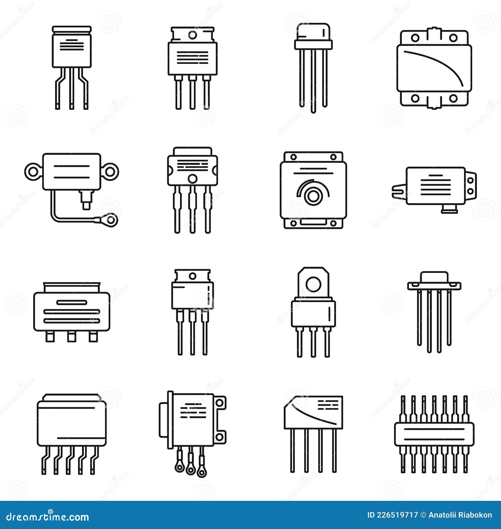 Controller Voltage Regulator Icon Color Outline Vector | CartoonDealer ...