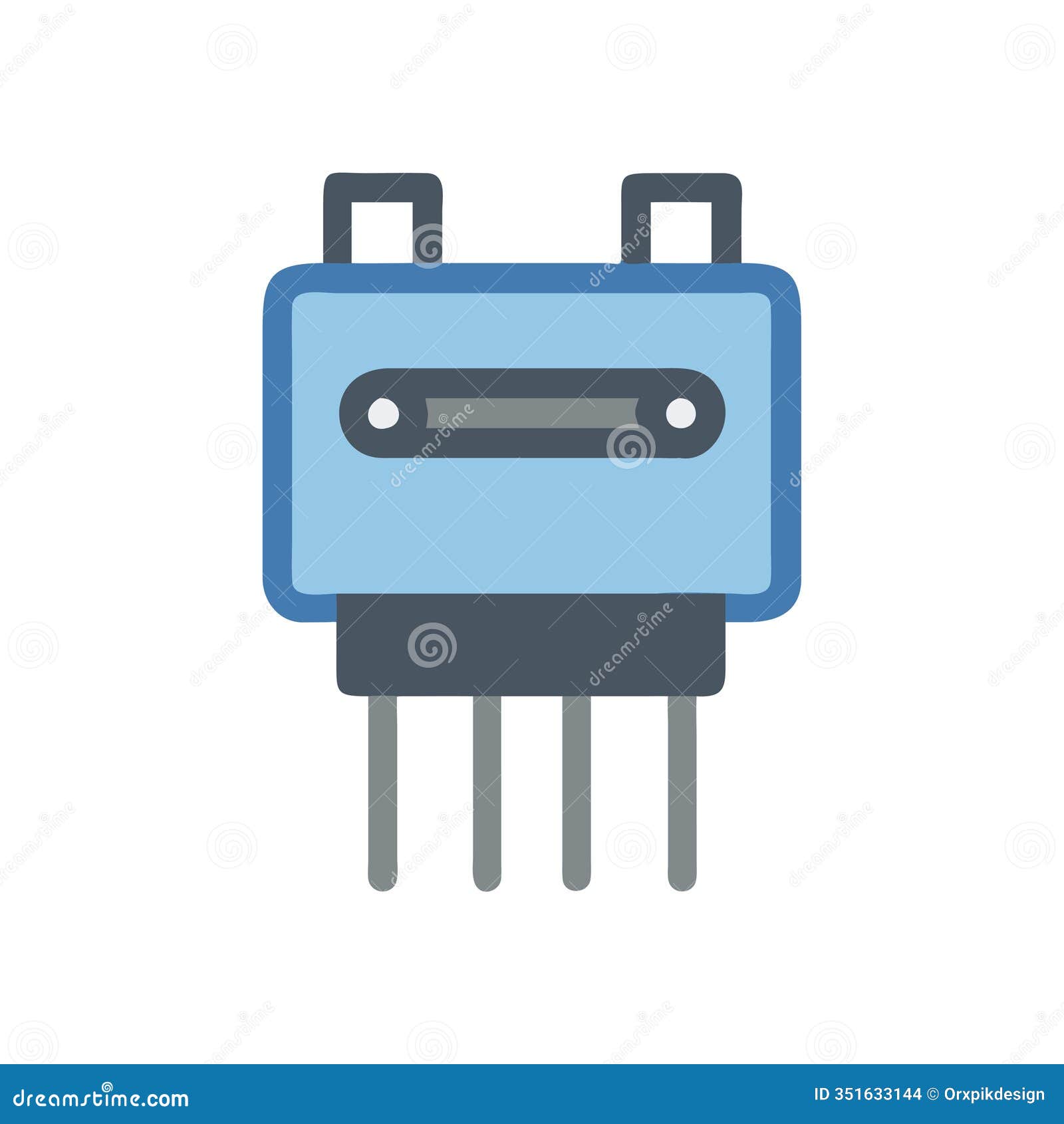 Voltage Regulator IC Isolated On A White Background Stock Image ...