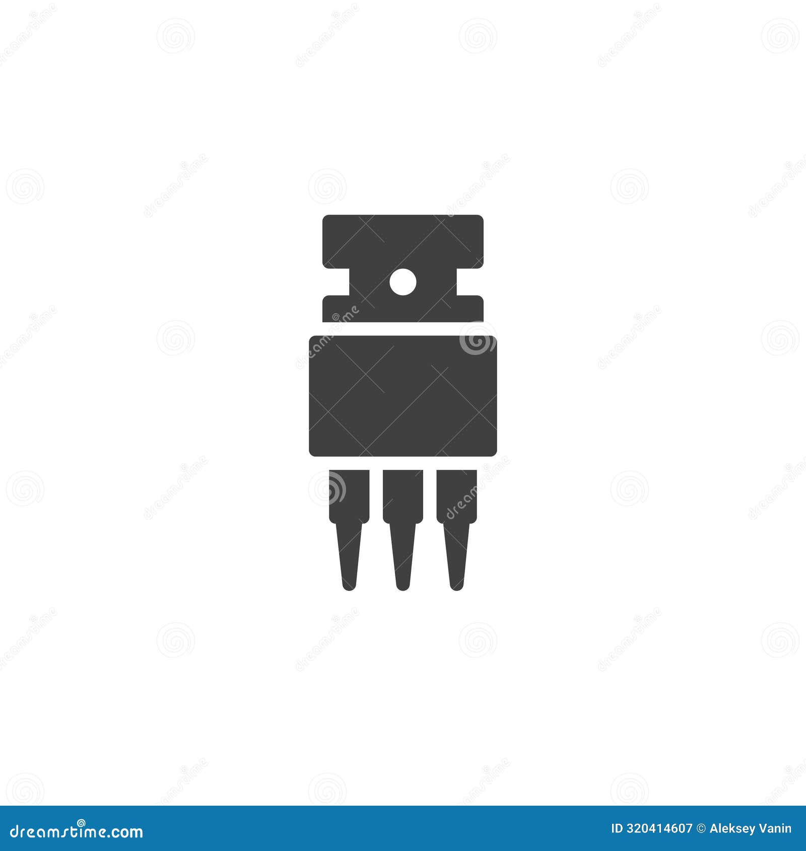 Voltage Regulator Vector Icon Stock Illustration - Illustration of ...