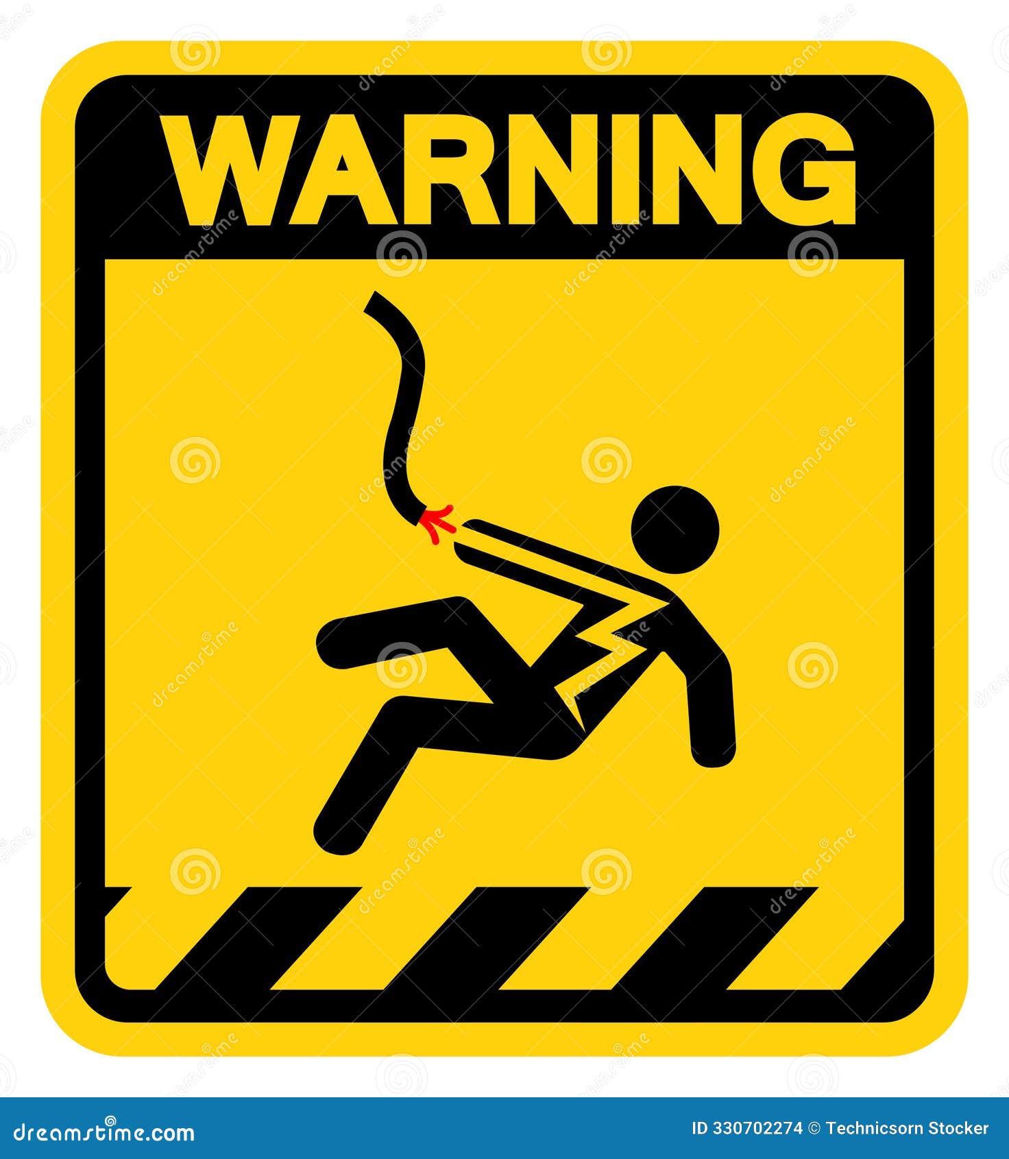 Shock Warning Electric Fence Symbol Sign, Vector Illustration, Isolate ...