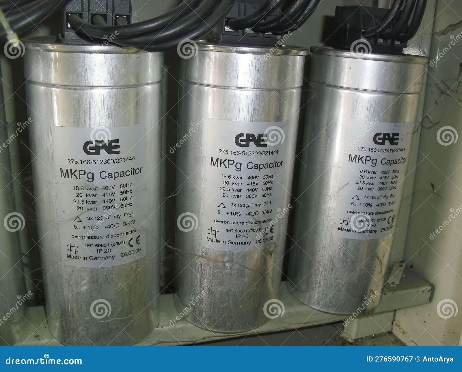 Voltage Switchboard Panel, Electrical Components at Plant and Factory ...