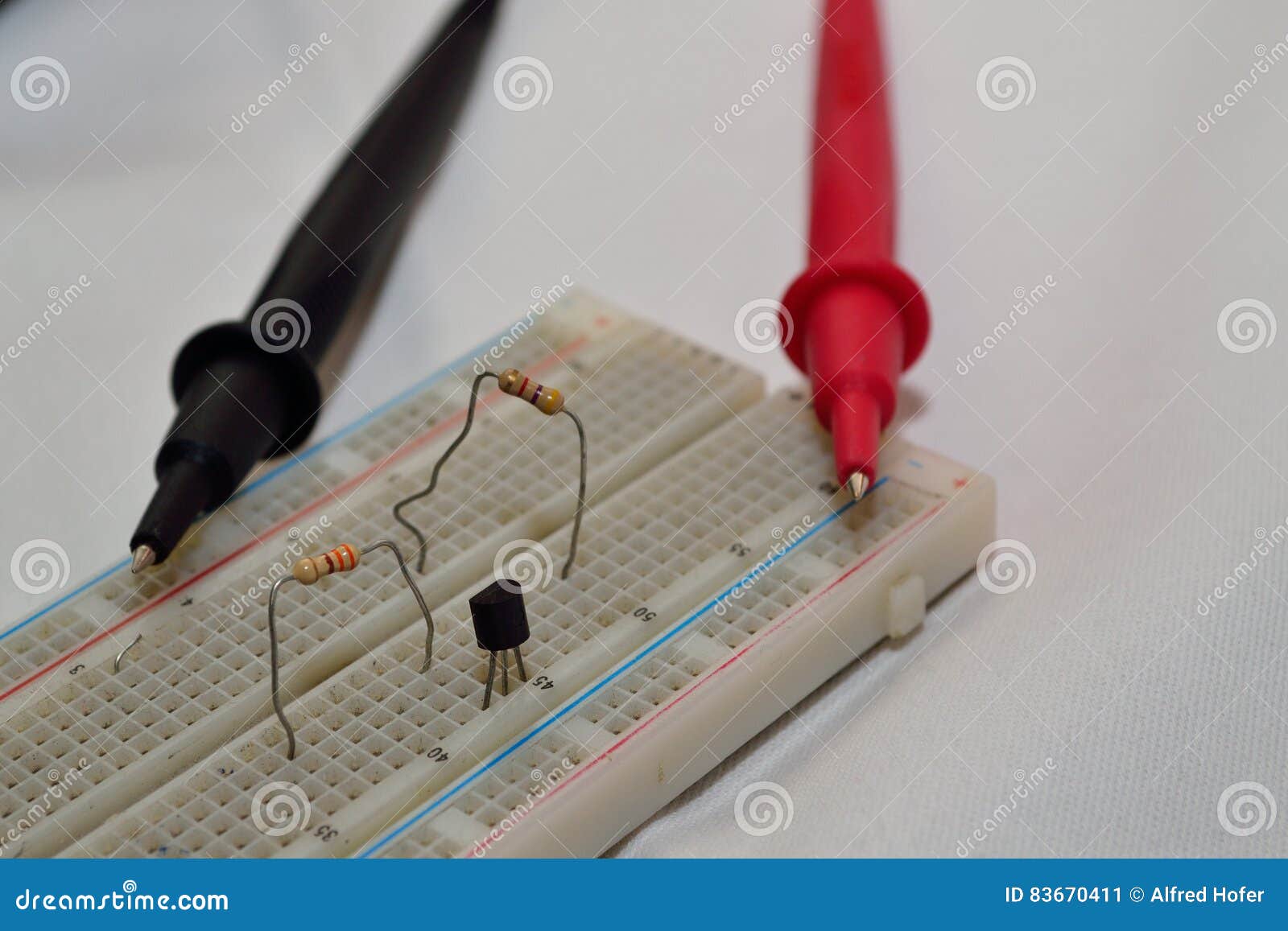 Voltage Tester for Components Stock Image - Image of printed, circuit ...