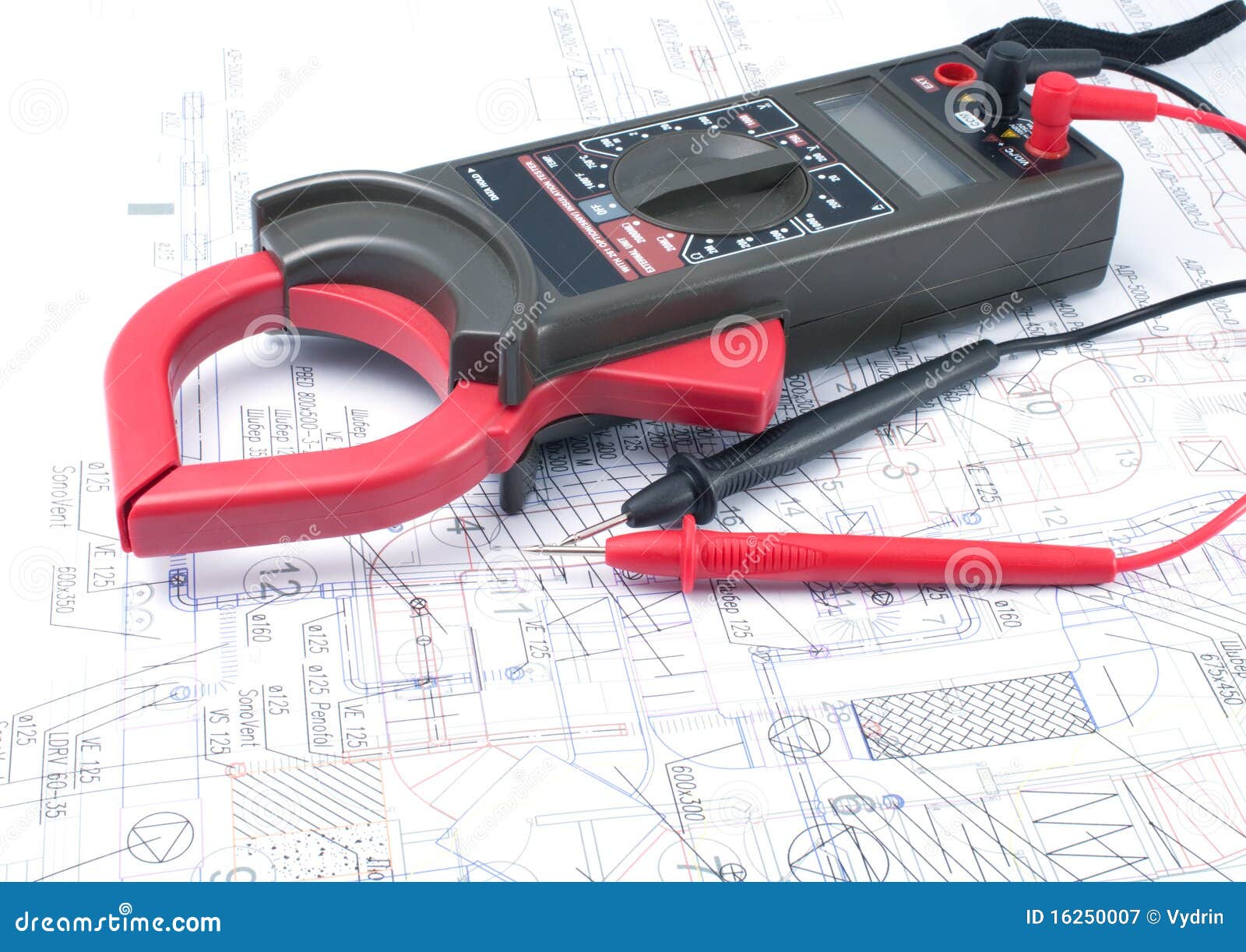 Voltage tester on diagram stock image. Image of industry - 16250007