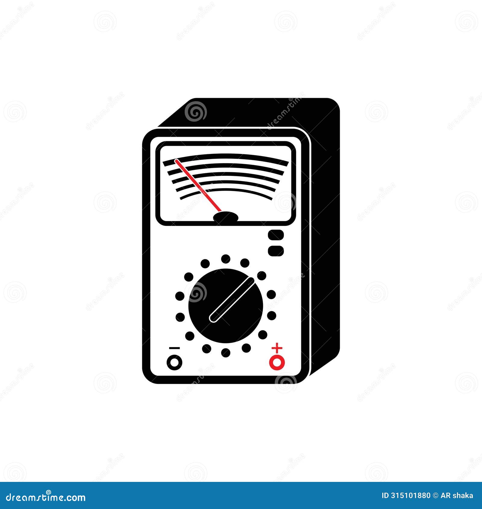 Voltage Tester Icon, Vector Illustration Design Template Stock Vector ...