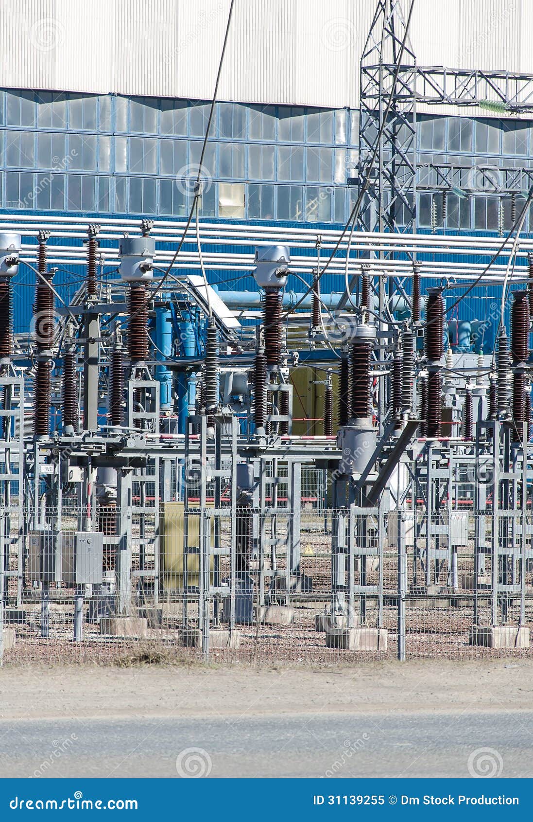 Voltage transformers. stock image. Image of plant, electric - 31139255