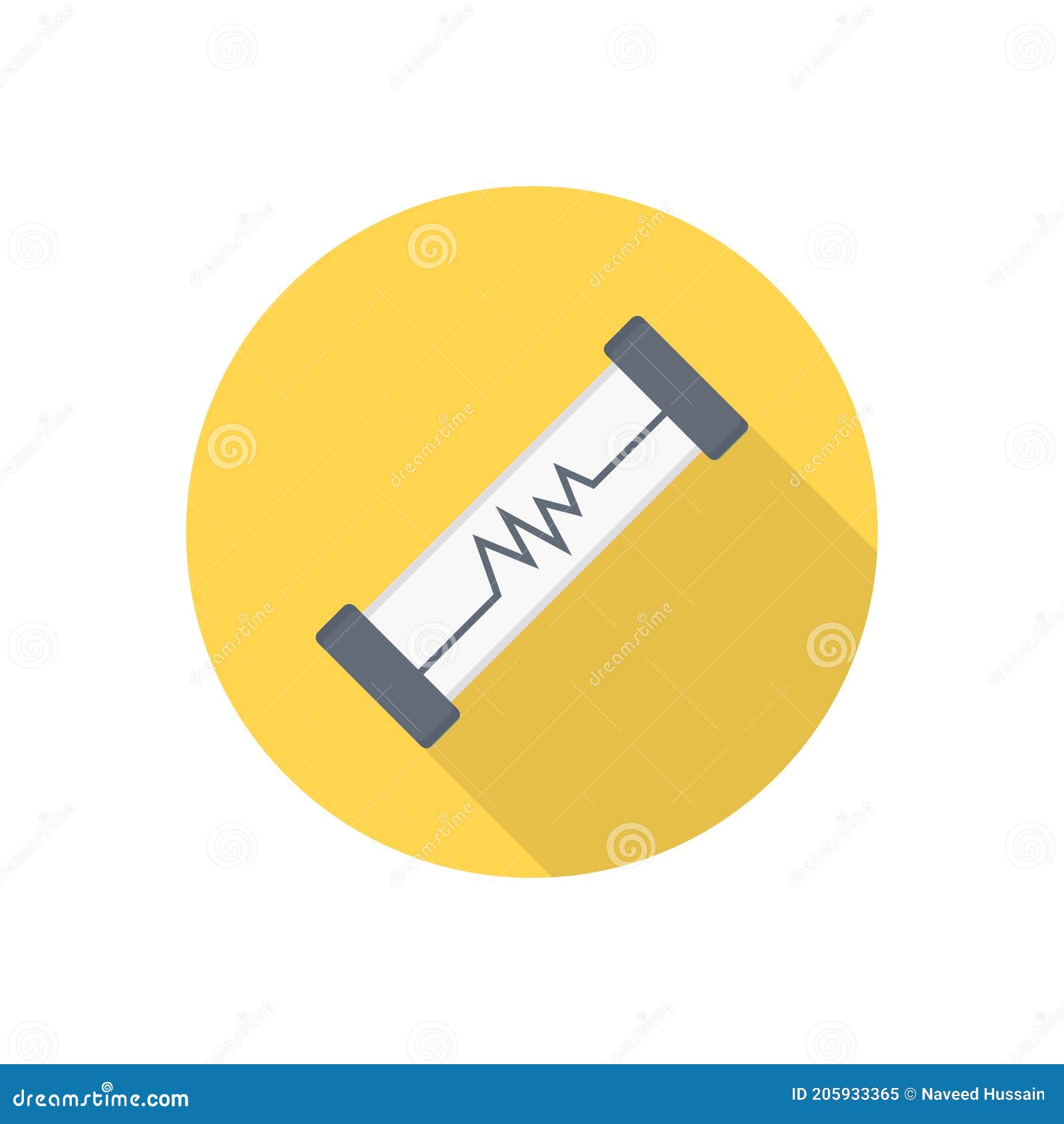 Voltage Vector Flat Colour Icon Stock Vector - Illustration of macro ...