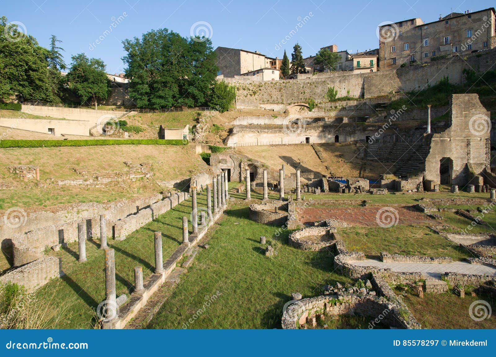 Voltera, Toskana, Italien redaktionelles stockfotografie. Bild von ...