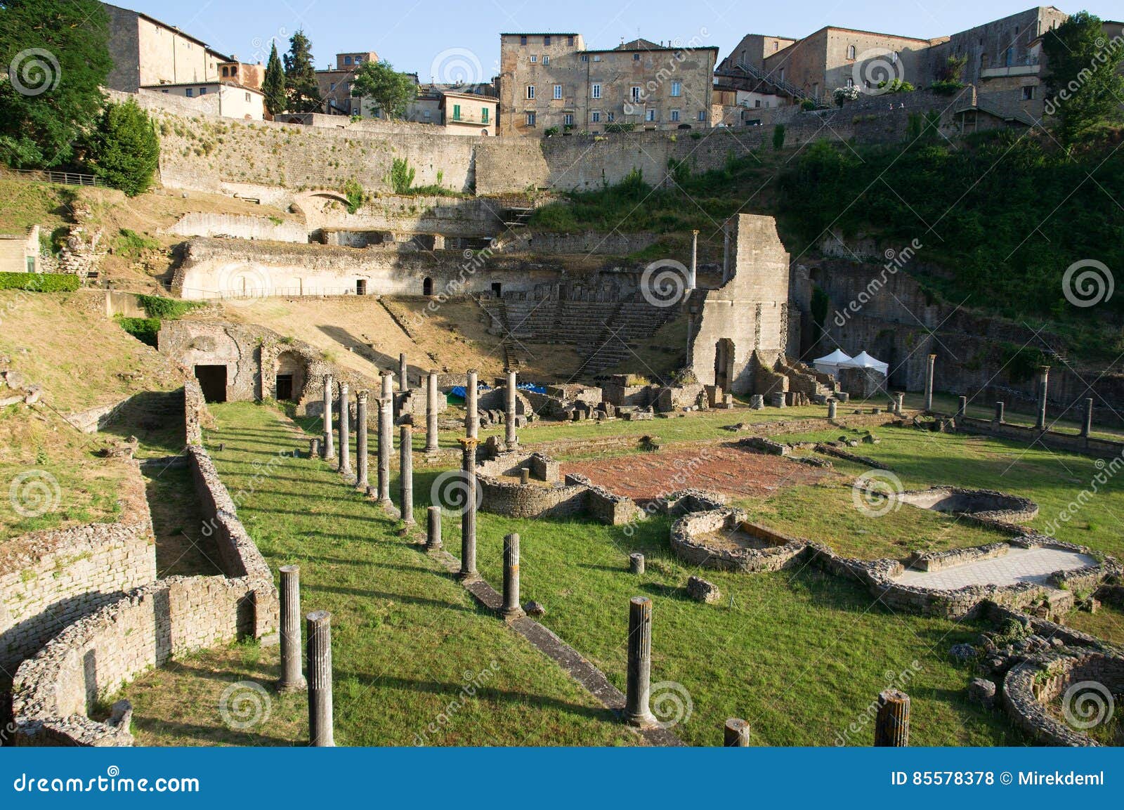 Voltera, Toskana, Italien redaktionelles stockfoto. Bild von stadt ...