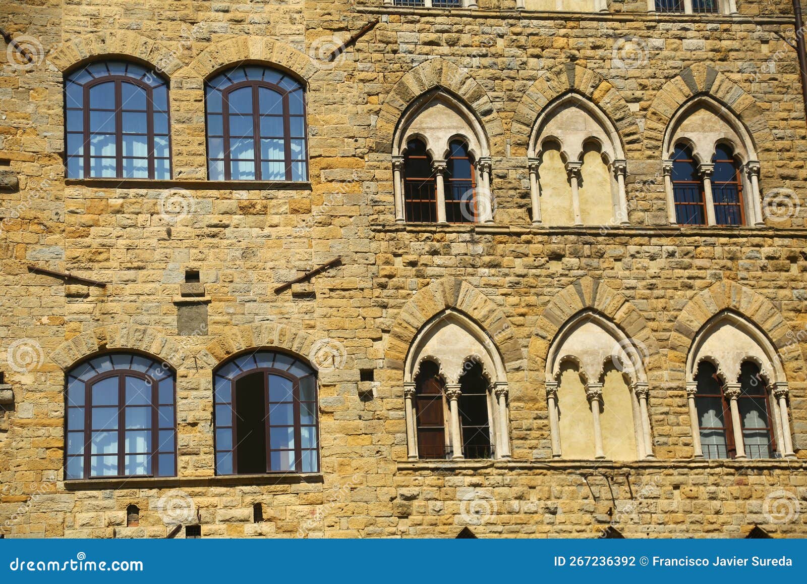 Volterra stock photo. Image of history, brickwork, windows - 267236392