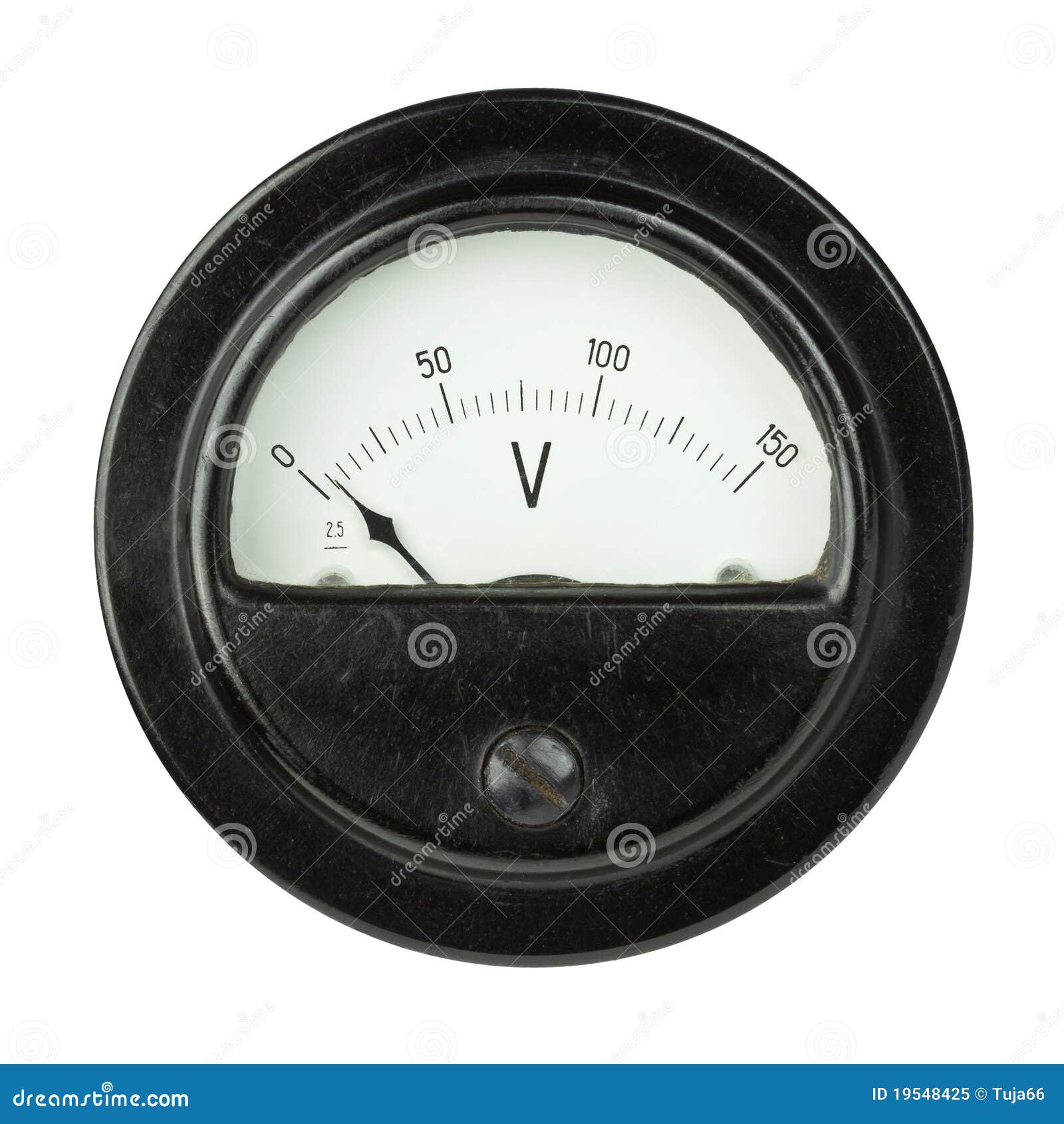 Voltmeter stock image. Image of close, fashioned, measure - 19548425