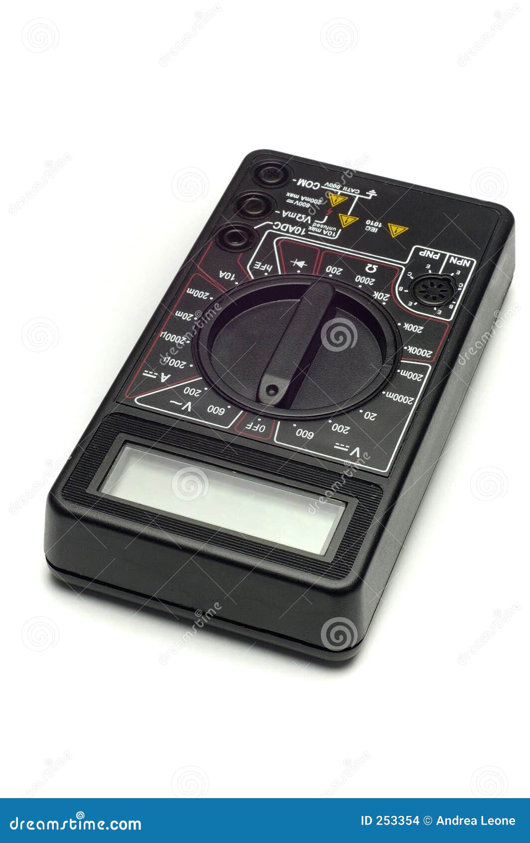 Voltmeter stock photo. Image of black, white, high, calibrate - 253354