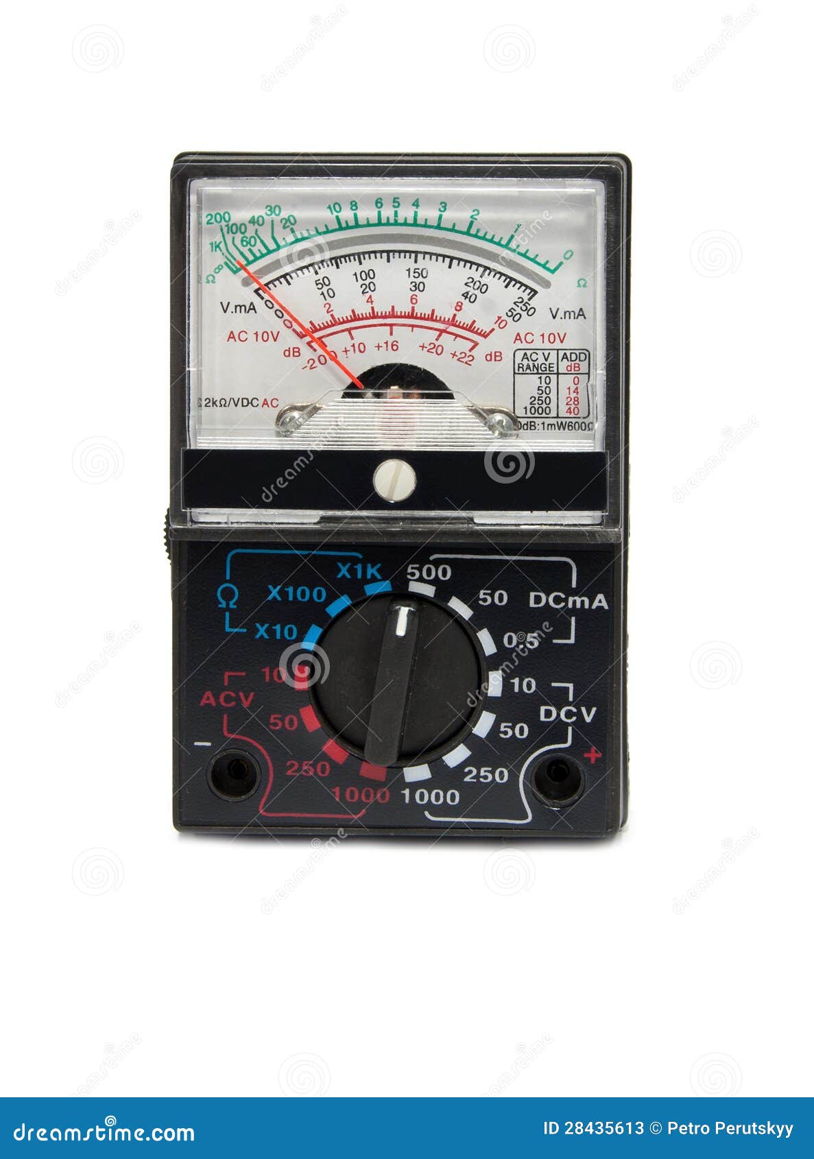 Voltmeter stock image. Image of indication, electricity - 28435613