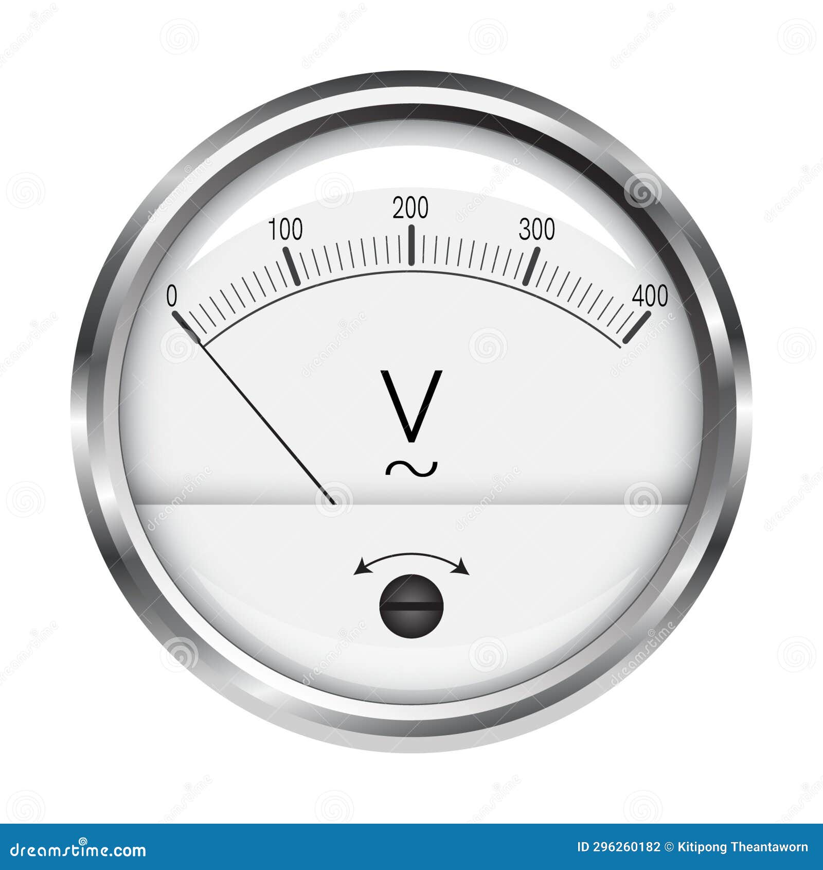 Round Gauge. Control Panel Indicator. Color Meter Cartoon Vector ...