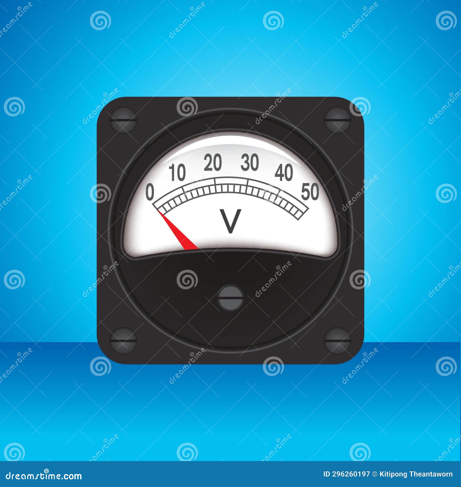 Flat Illustration of Voltmeter Vector Icon for Web Design. EPS10 Stock Vector - Illustration of ...
