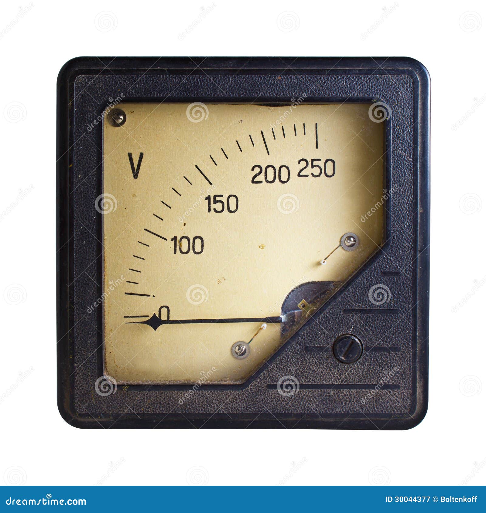 Voltmeter stock afbeelding. Image of elektrisch, wetenschappelijk ...