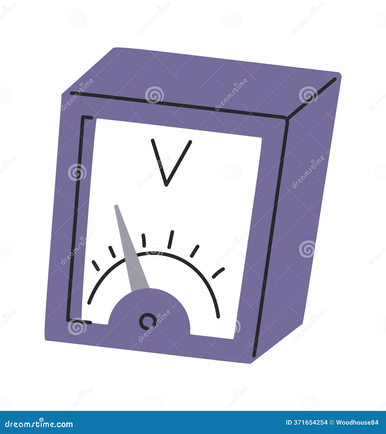 Voltmeter Gauge Measuring Equipment Doodle Vector Illustration ...