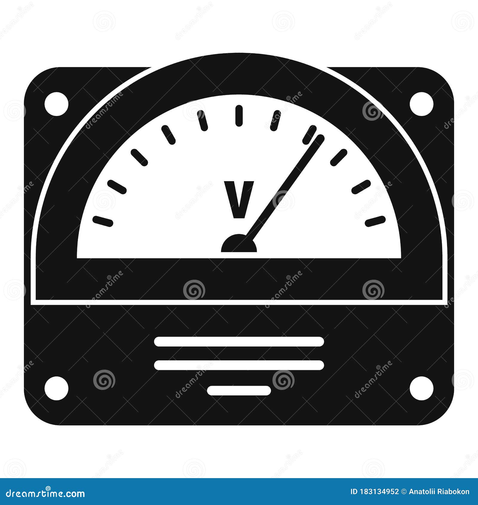 Voltmeter Icon Vector Isolated On White Background, Voltmeter Sign ...