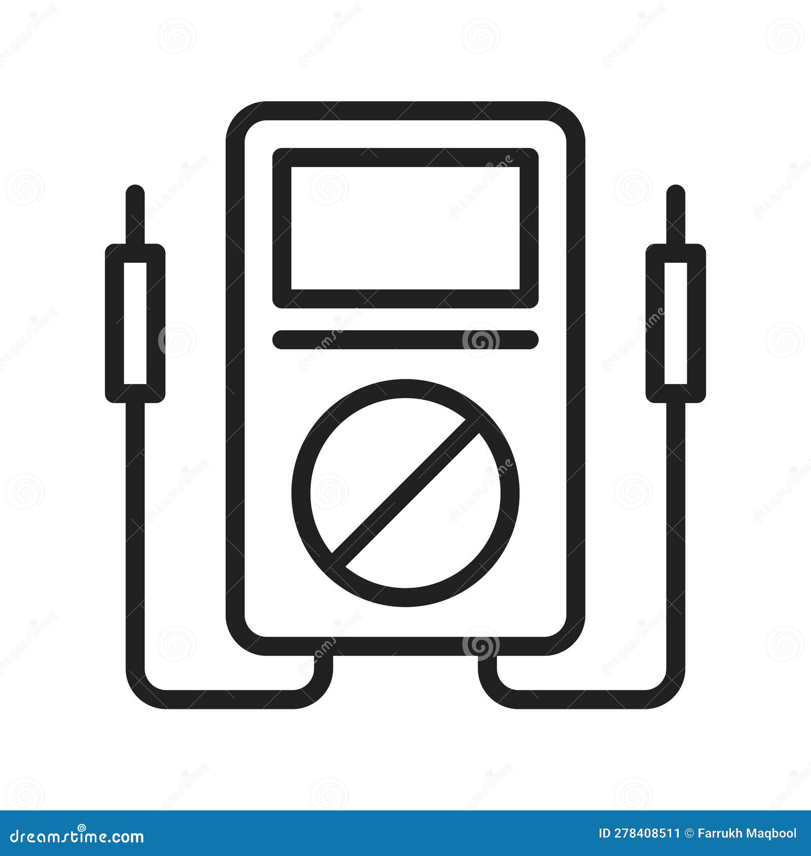 Voltmeter Icon Vector Isolated On White Background, Voltmeter Sign ...