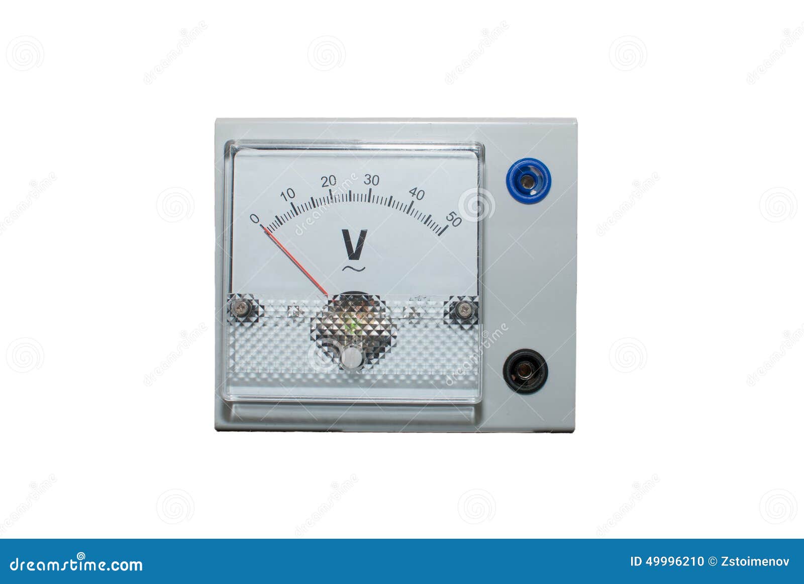 Voltmeter Panel Isolated on a White Background Stock Photo - Image of ...