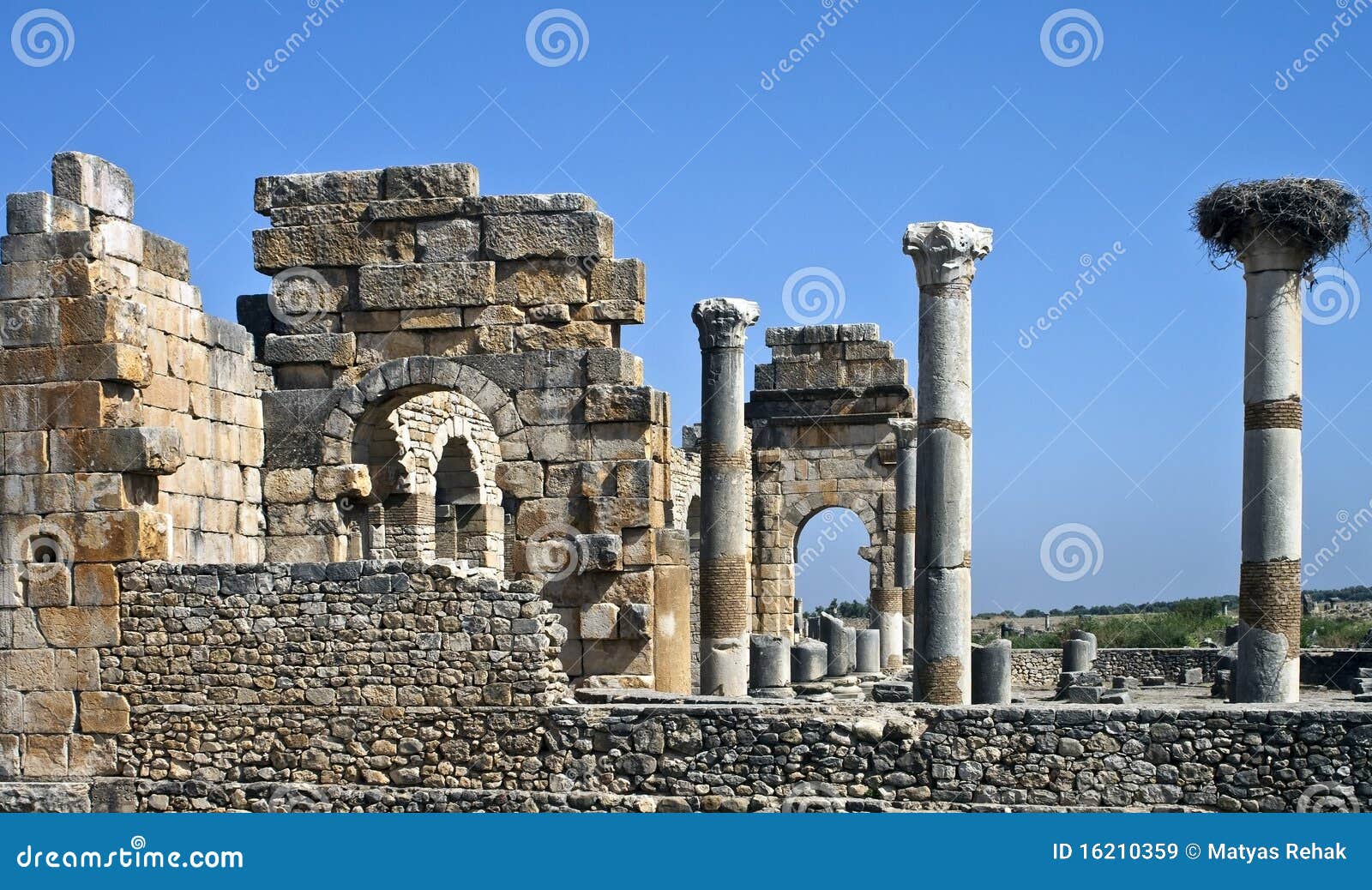 Volubilis stock image. Image of classical, column, history - 16210359