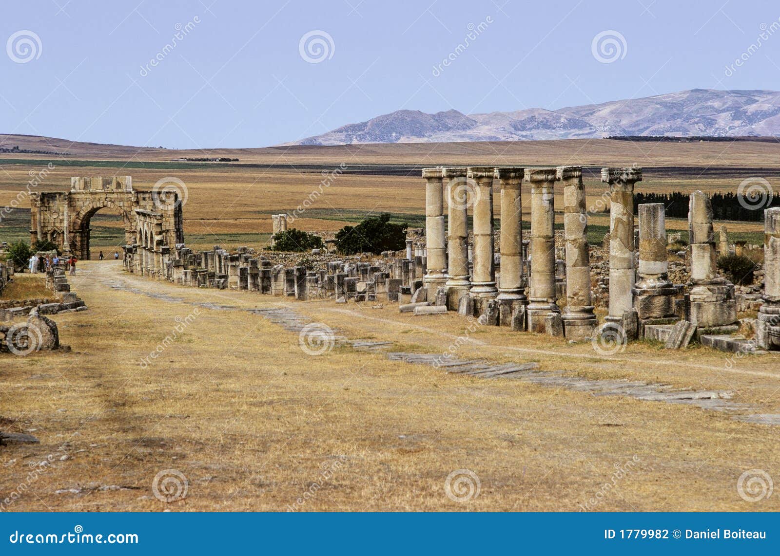 Volubilis stock photo. Image of historical, town, main - 1779982