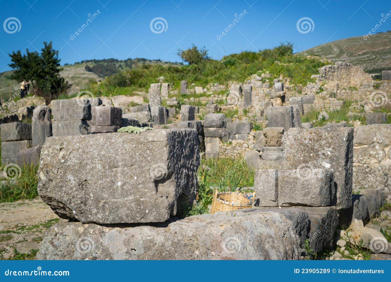 Volubilis, Morocco (4) stock image. Image of archaeological - 23905289