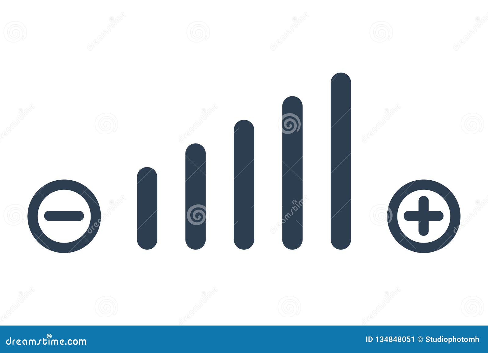 Volume Adjustment Symbol Web Icon. Volum Icon Vector Stock Vector ...