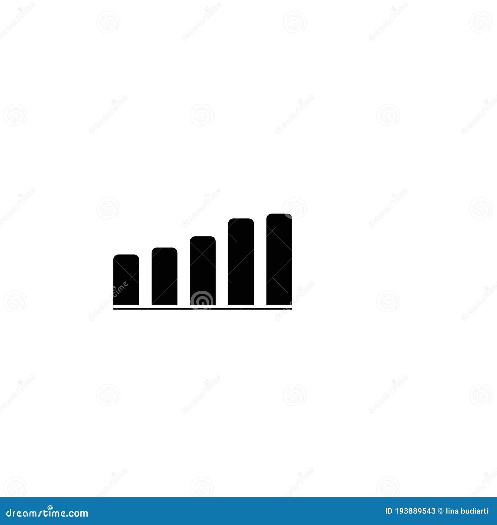 Volume bar icon stock vector. Illustration of simple - 193889543