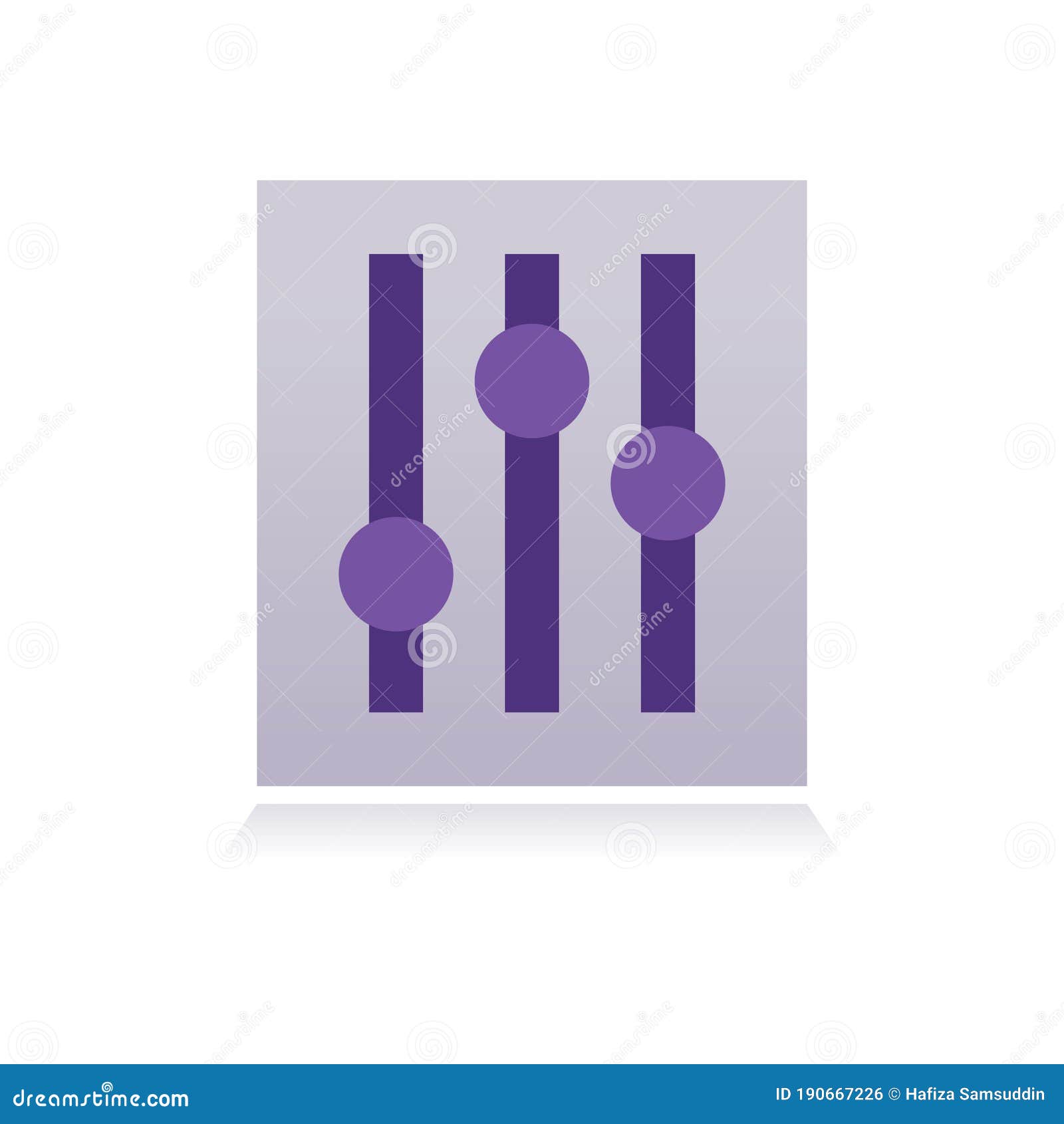 Volume Bars. Vector Illustration Decorative Design Stock Vector ...