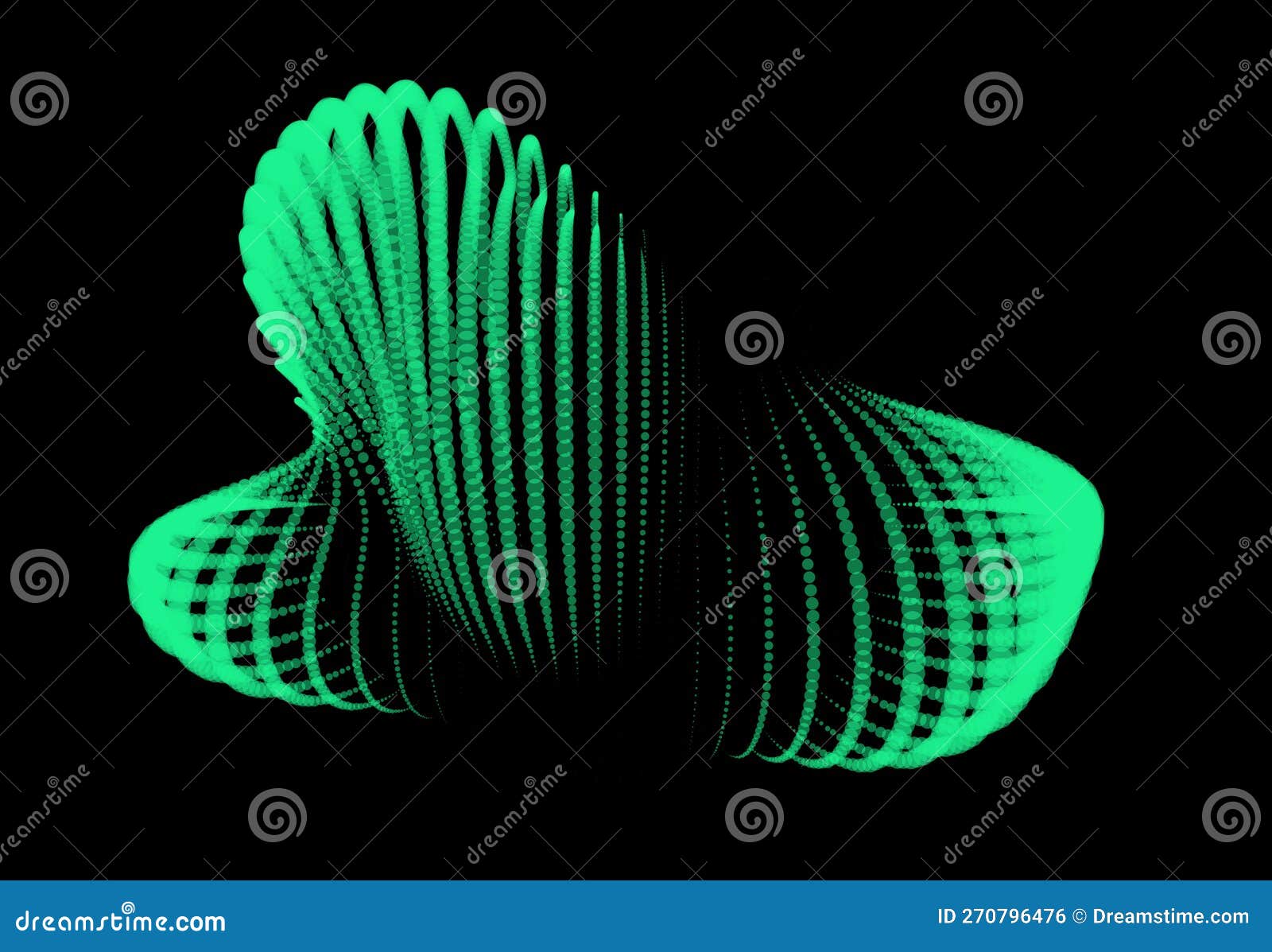 Volume Bubble Swelling As Mountain. Spherical Protrusion. Distorted ...