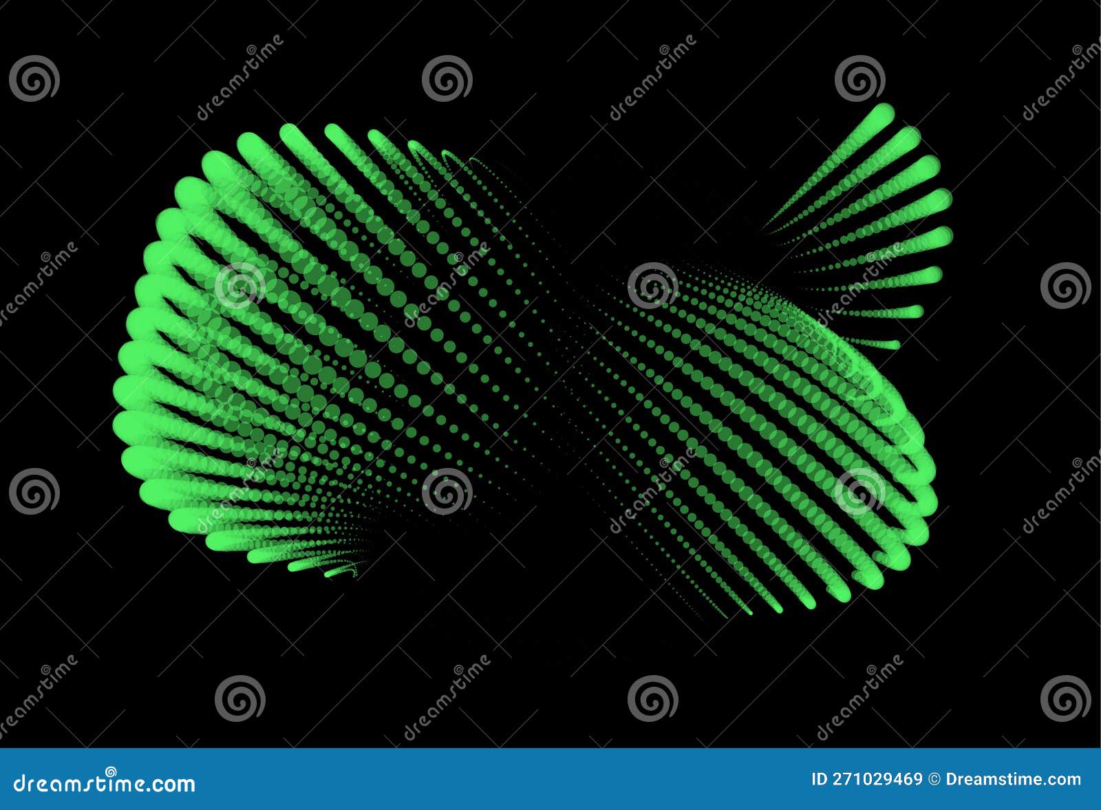 Volume Bubble Swelling As Mountain. Spherical Protrusion. Distorted ...