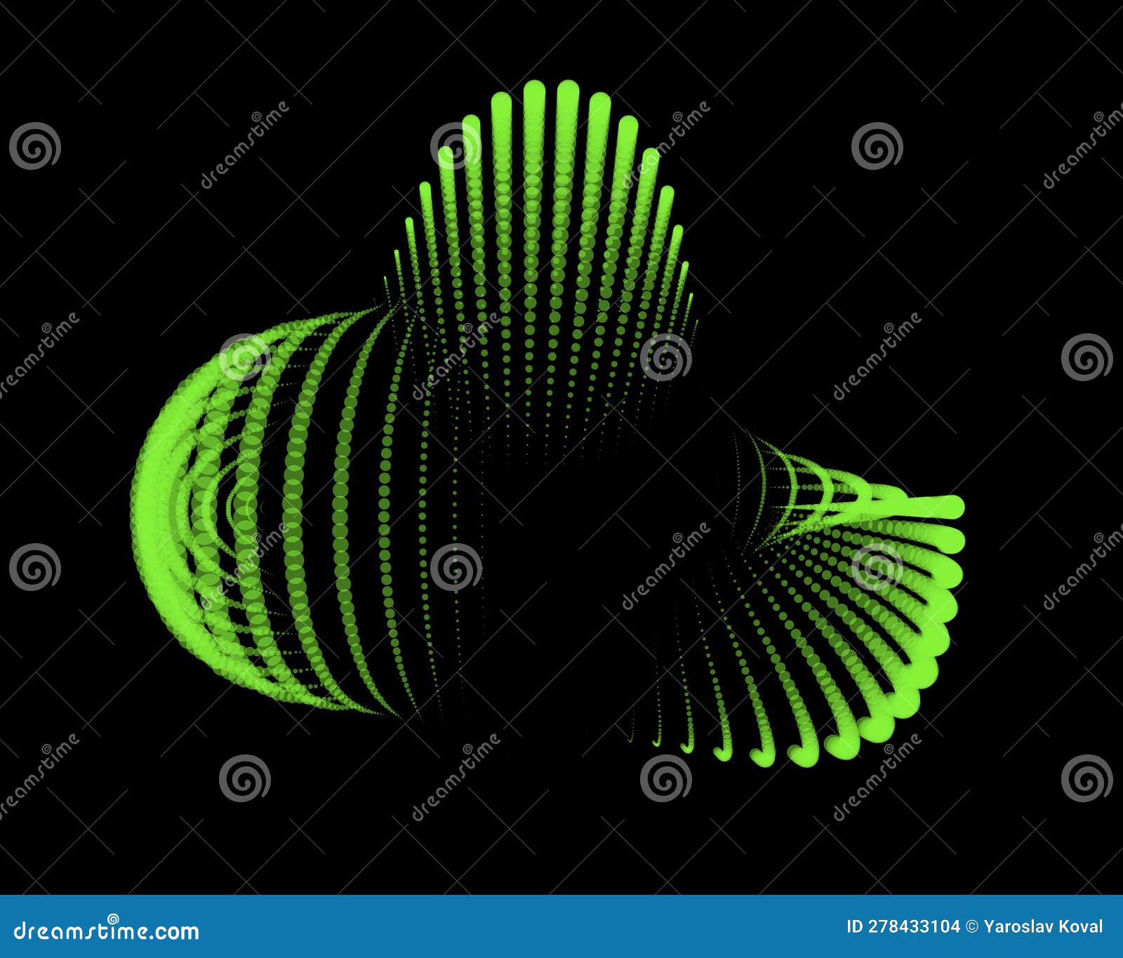 Volume Bubble Swelling As Mountain. Spherical Protrusion. Distorted ...