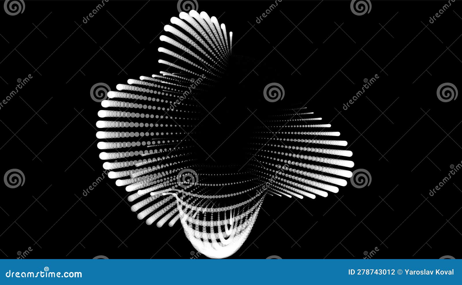 Volume Bubble Swelling As Mountain. Spherical Protrusion. Distorted ...