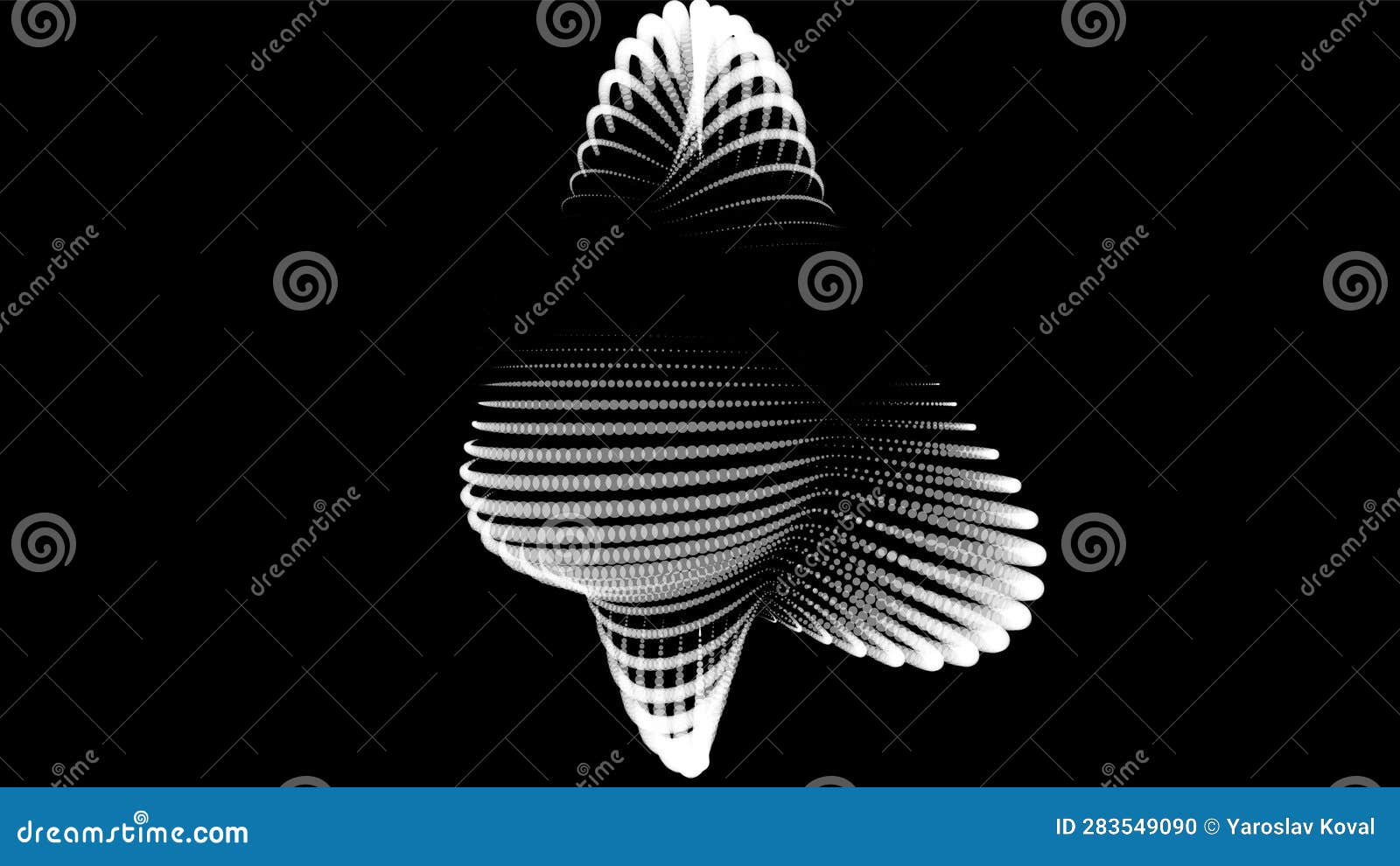 Volume Bubble Swelling As Mountain. Spherical Protrusion. Distorted ...