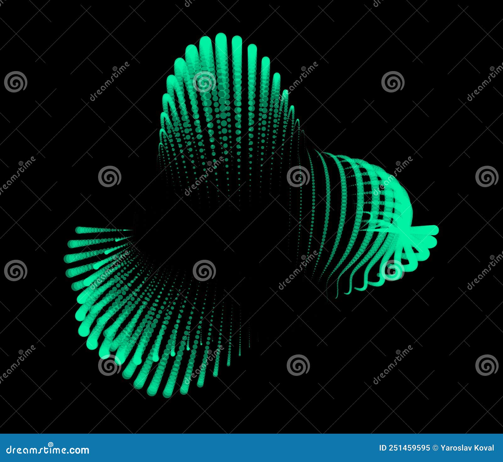 Volume Bubble Swelling As Mountain. Spherical Protrusion. Distorted ...